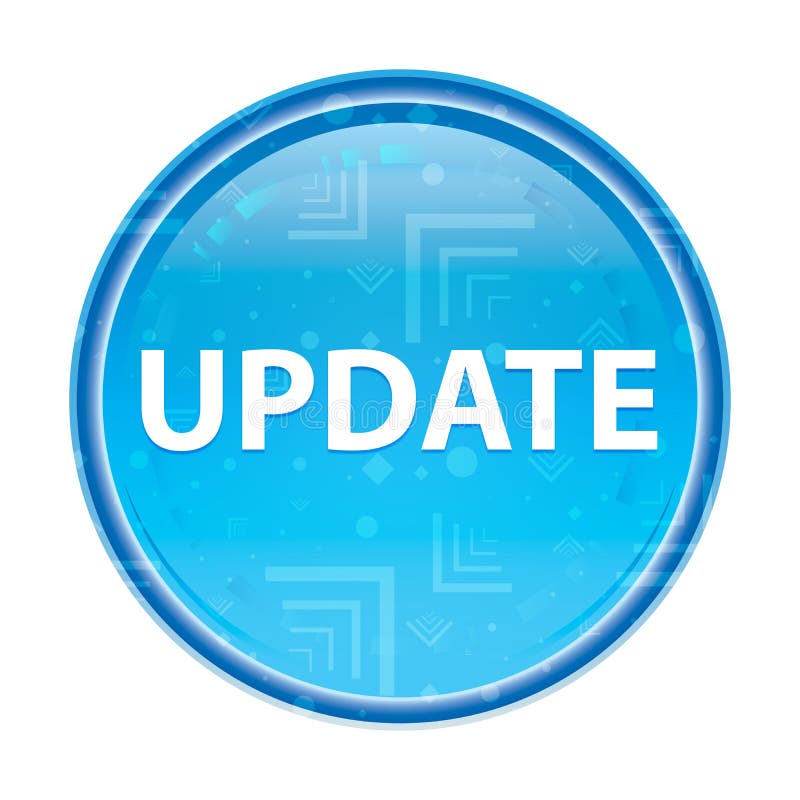 Update Floral Blue Round Button Stock Illustration - Illustration of ...