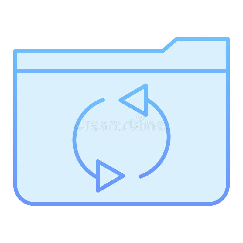 Refresh Blue Arrow Illustration Stock Illustration - Illustration of ...