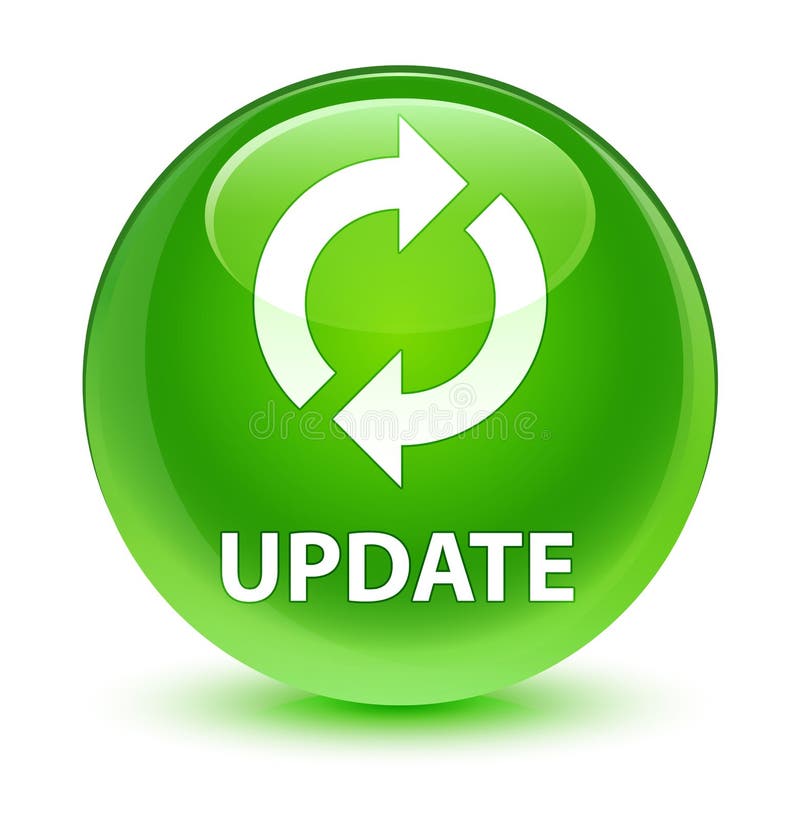 Update Glassy Green Round Button Stock Illustration - Illustration of ...