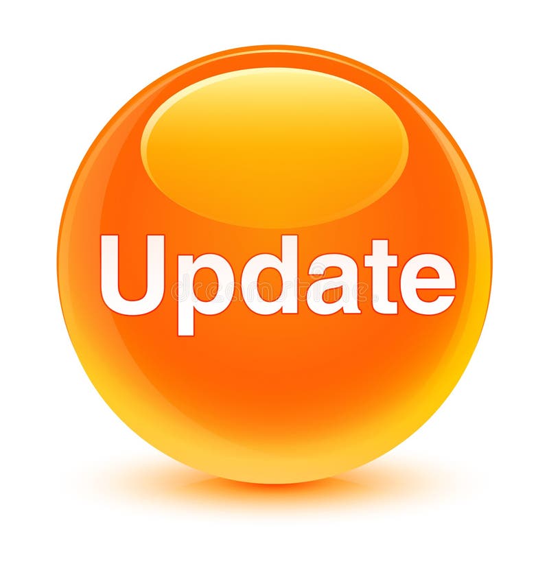 Update Glassy Orange Round Button Stock Illustration - Illustration of ...