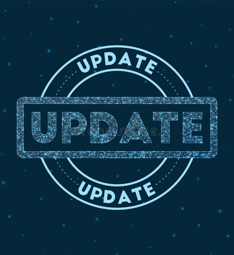 Update Badge Isolated on White Background. Stock Vector - Illustration ...