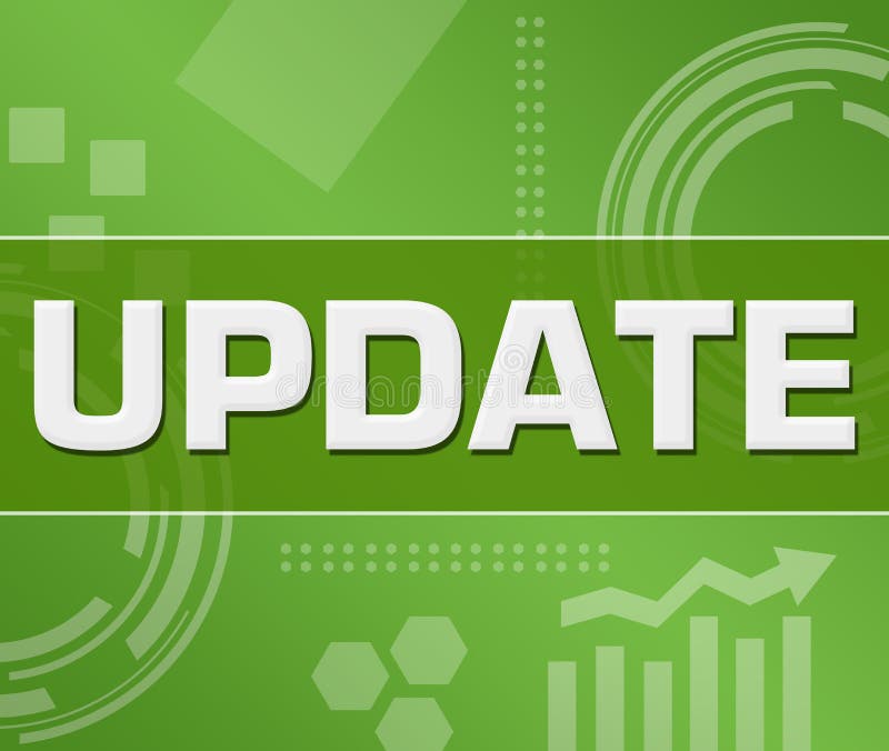 App Update Green Chalkboard Square Button Stock Illustration ...