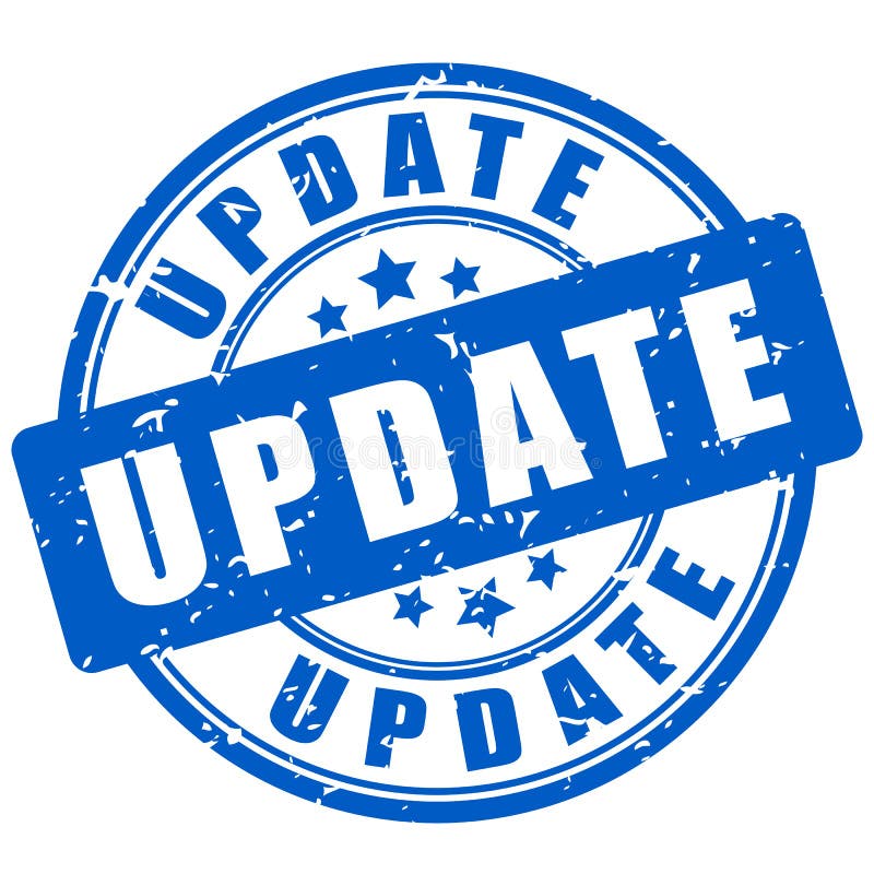 Update Grunge Rubber Stamp on White Stock Vector - Illustration of ...