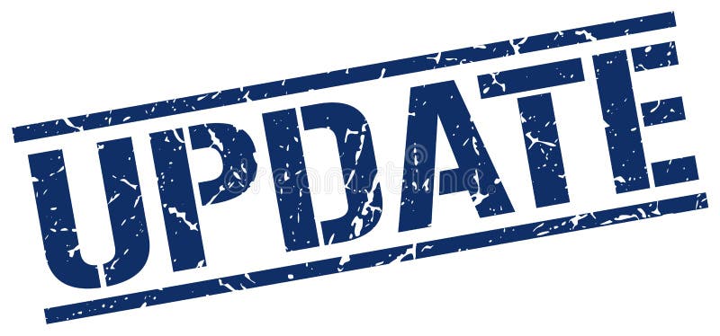 Update Grunge Rubber Stamp on White Stock Vector - Illustration of ...