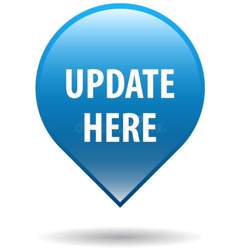 Update here web button stock illustration. Illustration of buttons ...