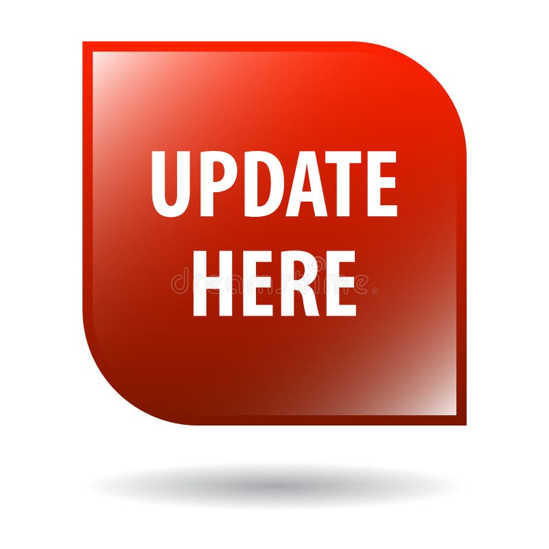 Update here web button stock illustration. Illustration of buttons ...