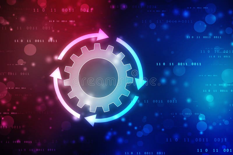 Technology Abstract Background, Tech Futuristic Check Mark Symbol Stock Illustration ...
