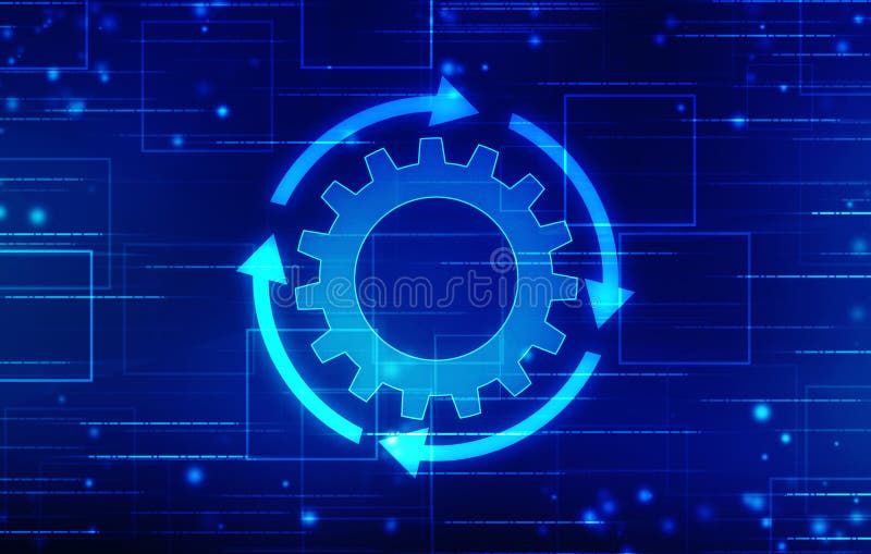 Update Icon with Binary Codes on Technology Abstract Background, Stock ...