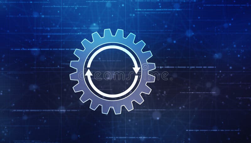 Update Icon with Binary Codes on Technology Abstract Background, Stock ...