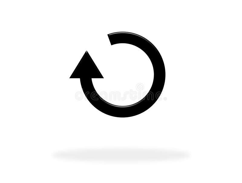 Black Update Isolated Vector Icon. Simple Element Illustration from ...