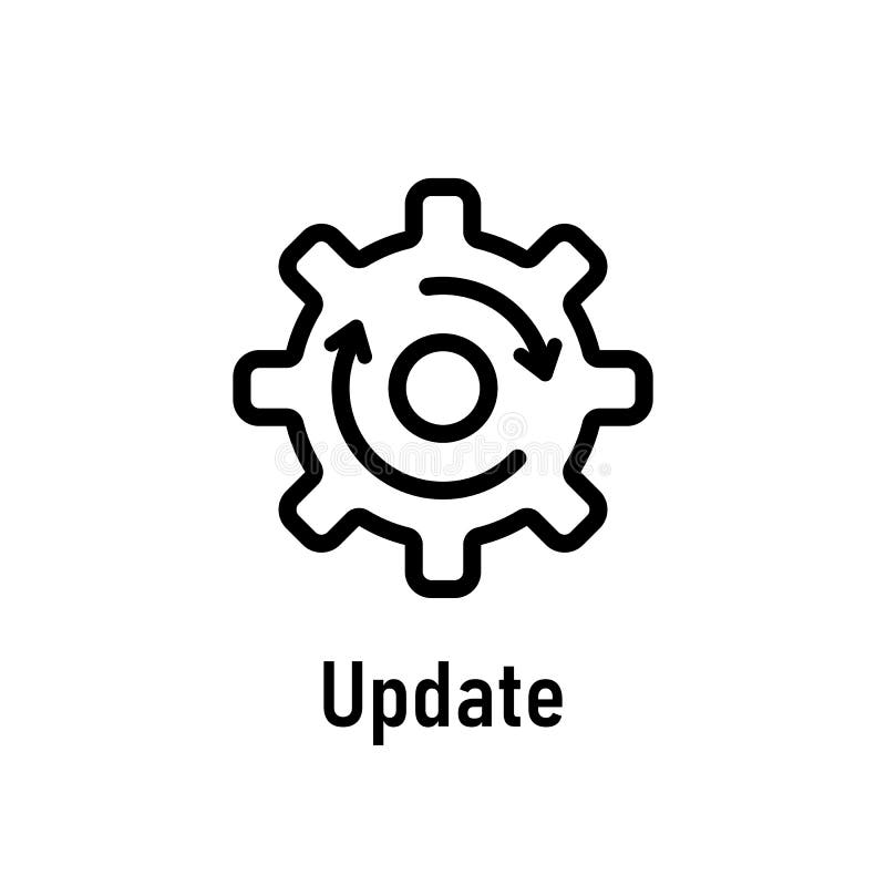 New Update Icon Symbol with Ribbon and Bell. Vector EPS 10 Stock Vector ...