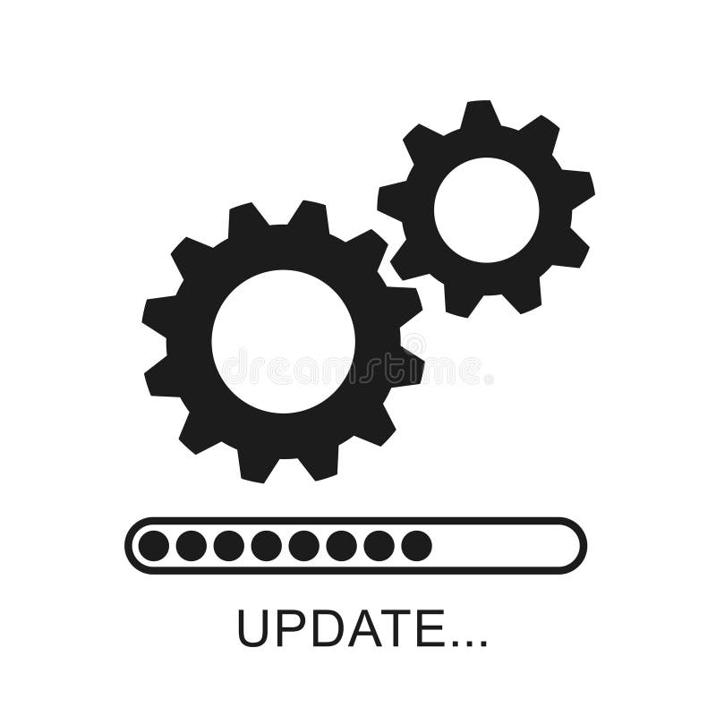 Loading or Updating Files with Mechanism Illustration. Vector ...