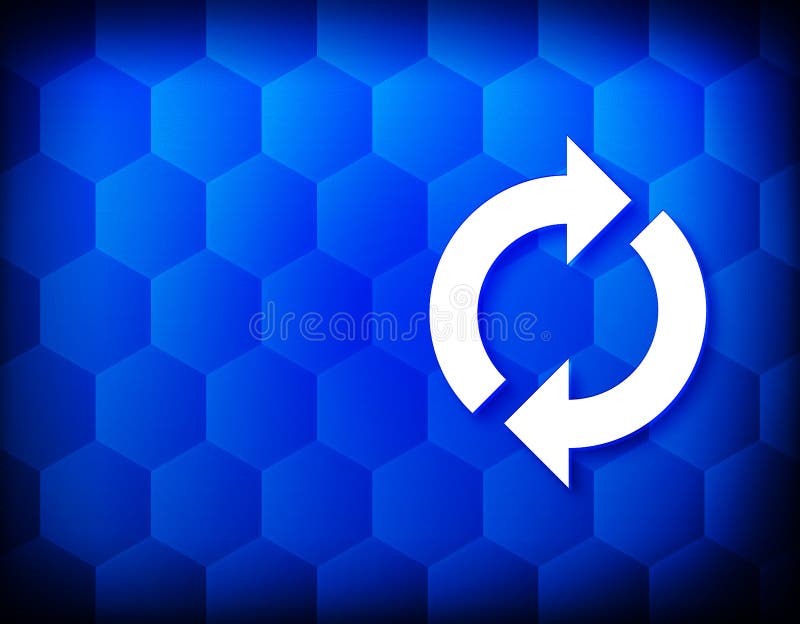 Update Icon Hexagon Creative Abstract Blue Background Seamless ...