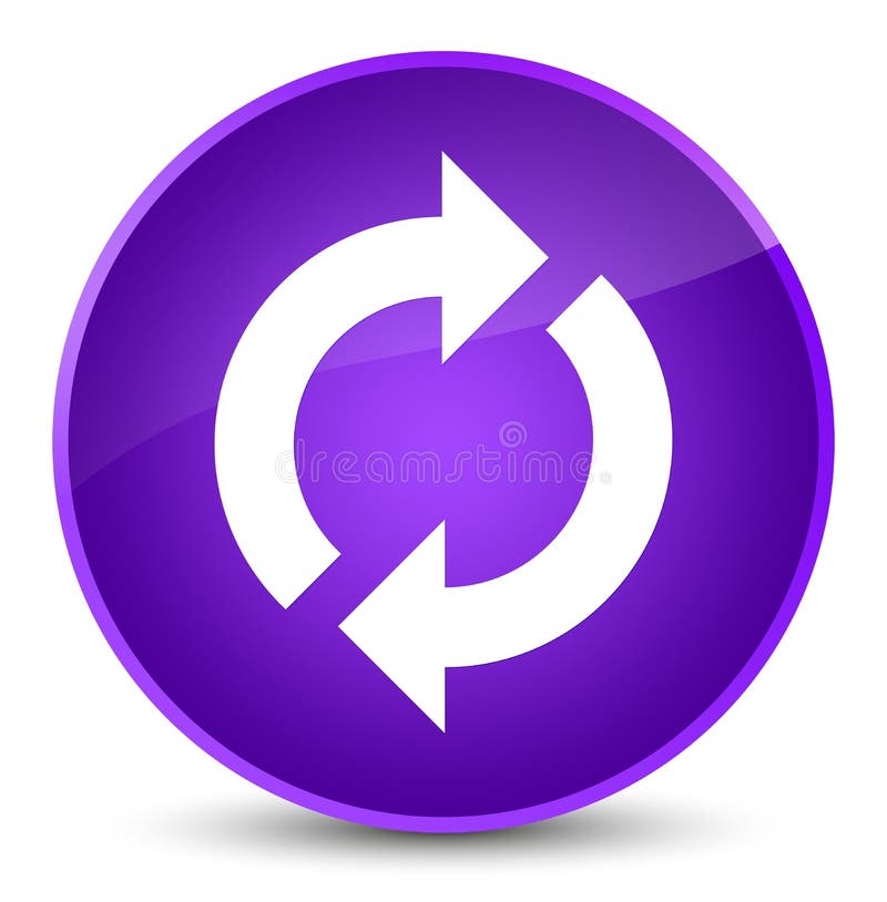 Update Icon Elegant Purple Round Button Stock Illustration ...