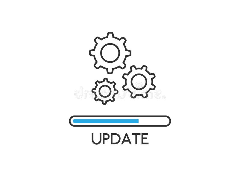 Loading Process. Update System Icon. Concept of Upgrade Application Progress Icon for Graphic ...