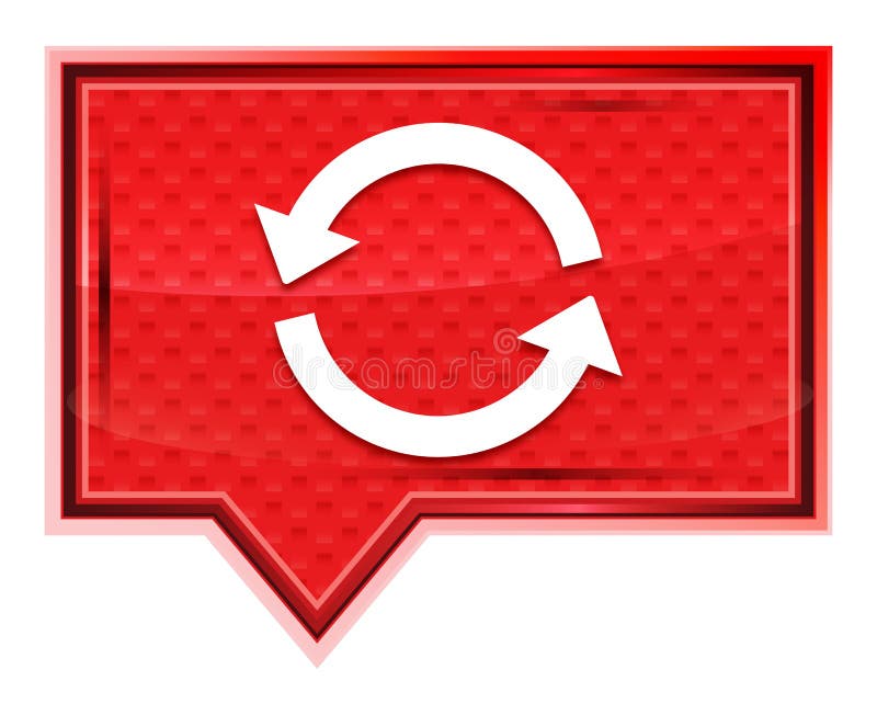 Update Icon Misty Rose Pink Banner Button Stock Illustration ...