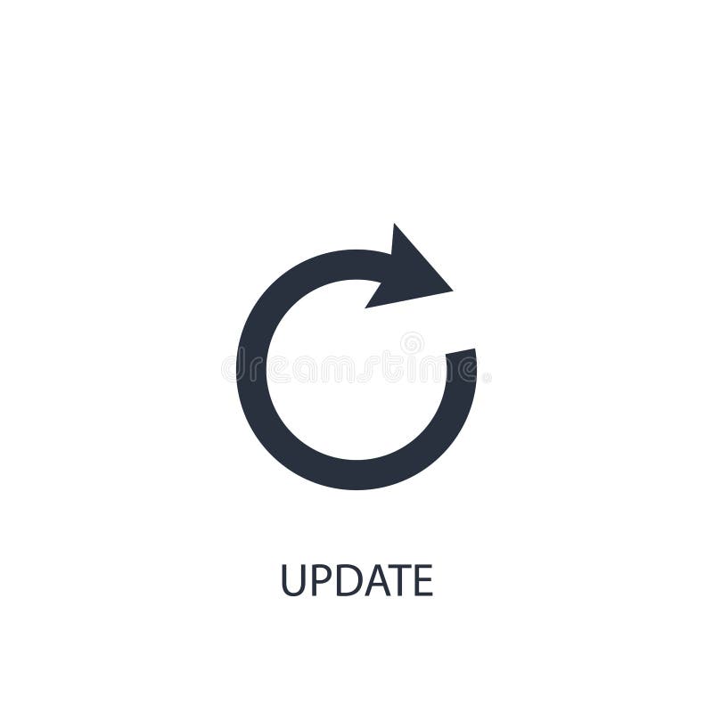 Update Icon Round Blue Push Button Stock Illustration - Illustration of ...