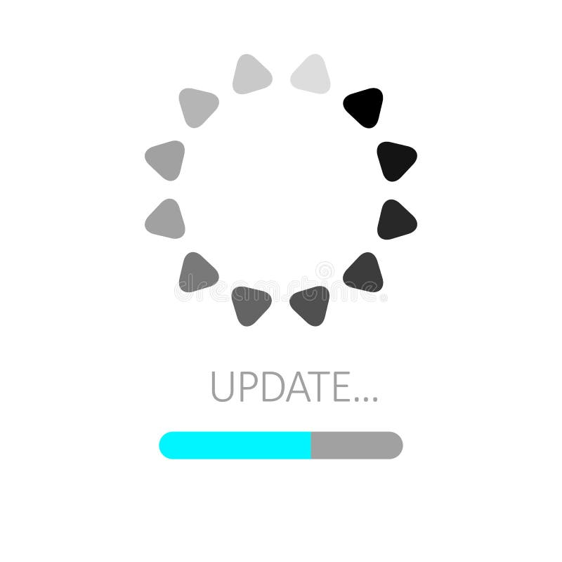 Update Icon. System Software Upgrade Concept, Loading Bar Stock Vector ...