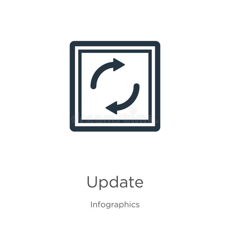 Update Icon Vector. Trendy Flat Update Icon from Infographics ...