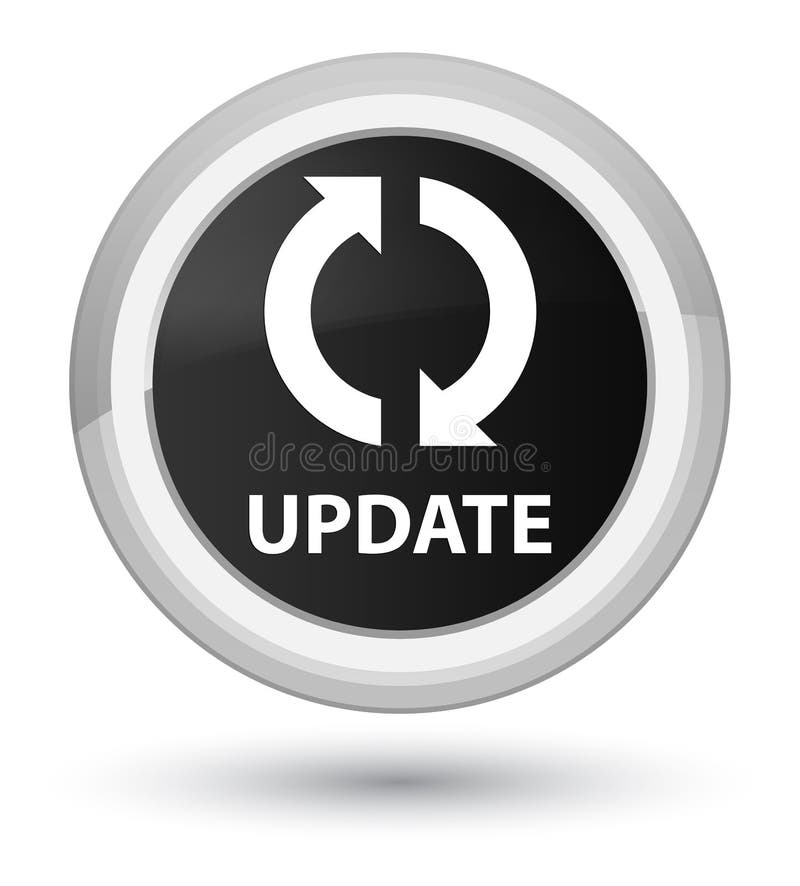 Update Prime Black Round Button Stock Illustration - Illustration of ...