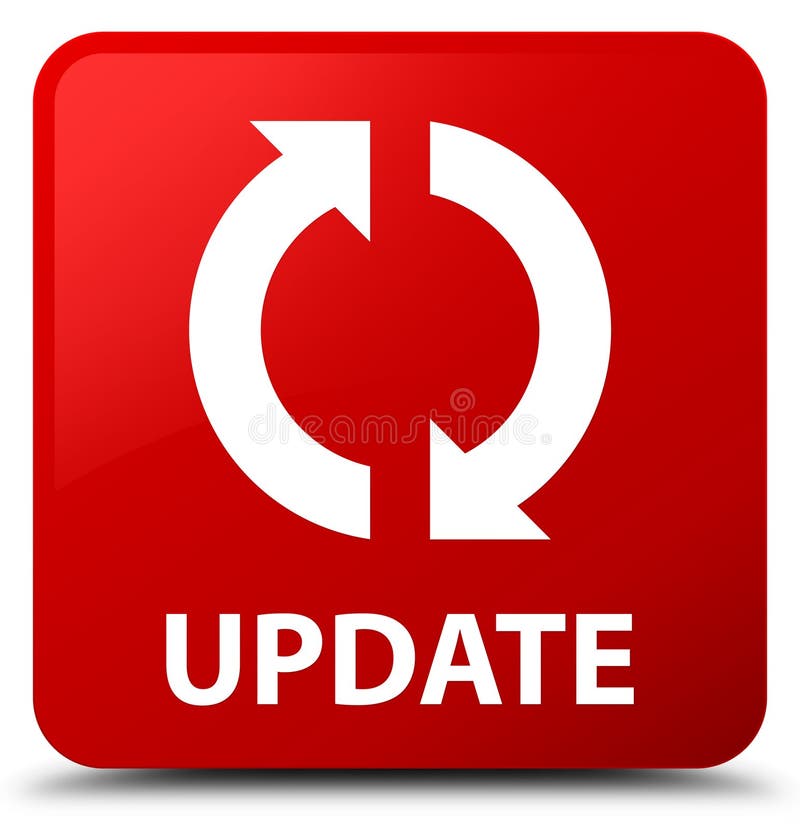 Update red square button stock illustration. Illustration of button ...