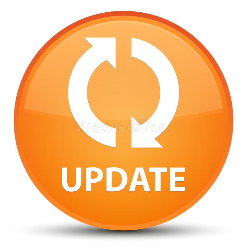 Update Special Orange Round Button Stock Illustration - Illustration of ...