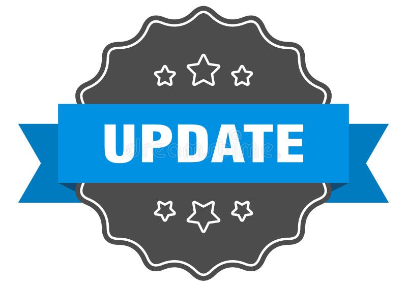 Update label stock vector. Illustration of isolated - 160027259