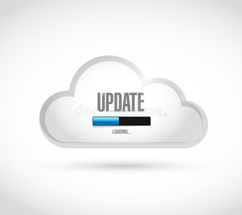 Update Loading Bar Cloud Illustration Stock Illustration - Illustration ...