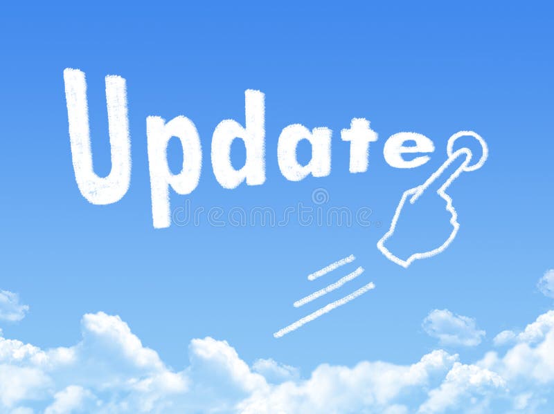 Update message cloud shape stock illustration. Illustration of dreams ...