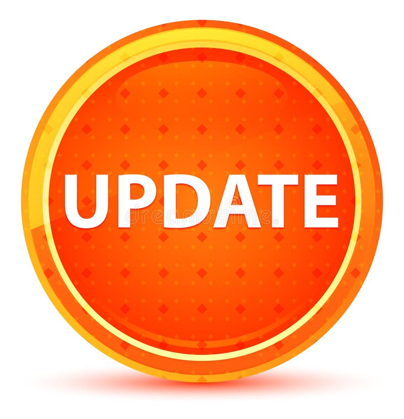 Update Natural Orange Round Button Stock Illustration - Illustration of ...