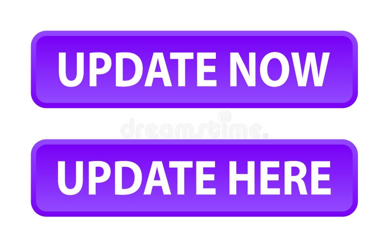 Update now button stock vector. Illustration of button - 199112516