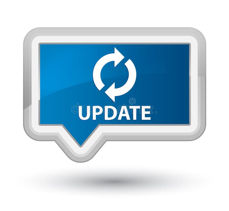 Update Prime Blue Banner Button Stock Illustration - Illustration of ...