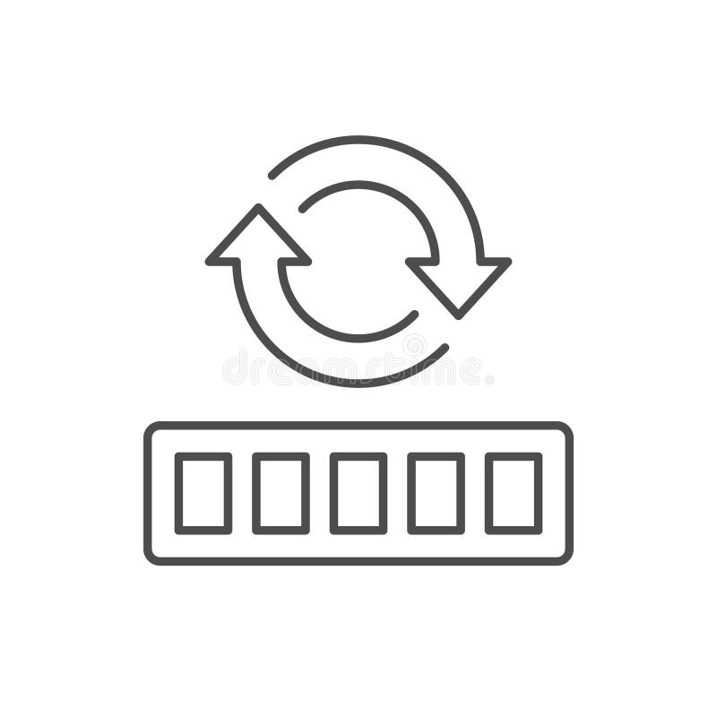 Update Process Icon. Upgrade or Reload System Progress. Software Change, Setup Program Symbol ...