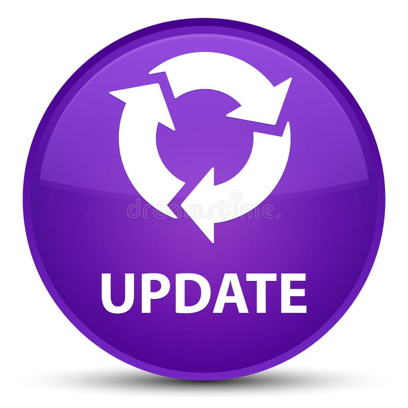 Update (refresh Icon) Elegant Purple Round Button Stock Illustration ...