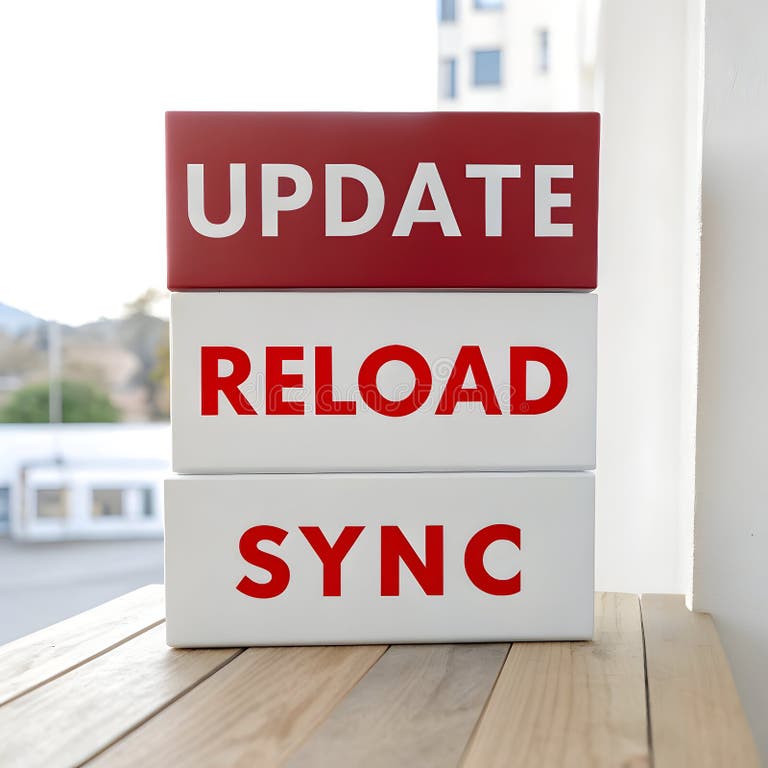 Update Reload Sync Isolated on White Background Stock Illustration - Illustration of synchronize ...