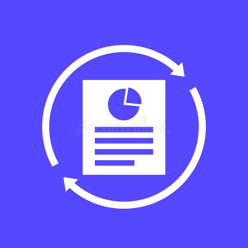 Update Report, Document Icon for Web Stock Vector - Illustration of ...