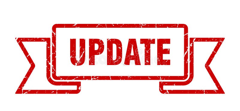 Update ribbon. stock vector. Illustration of textured - 153653748