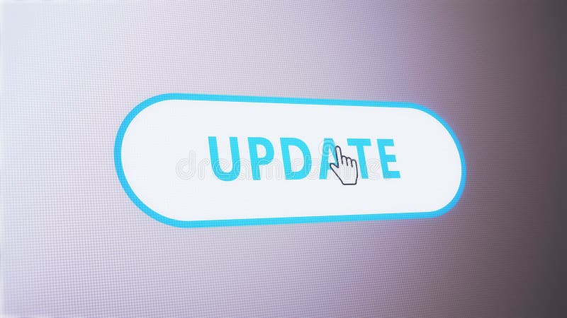 Update Rounded Label Button Icon Click Pixelated Screen Website ...
