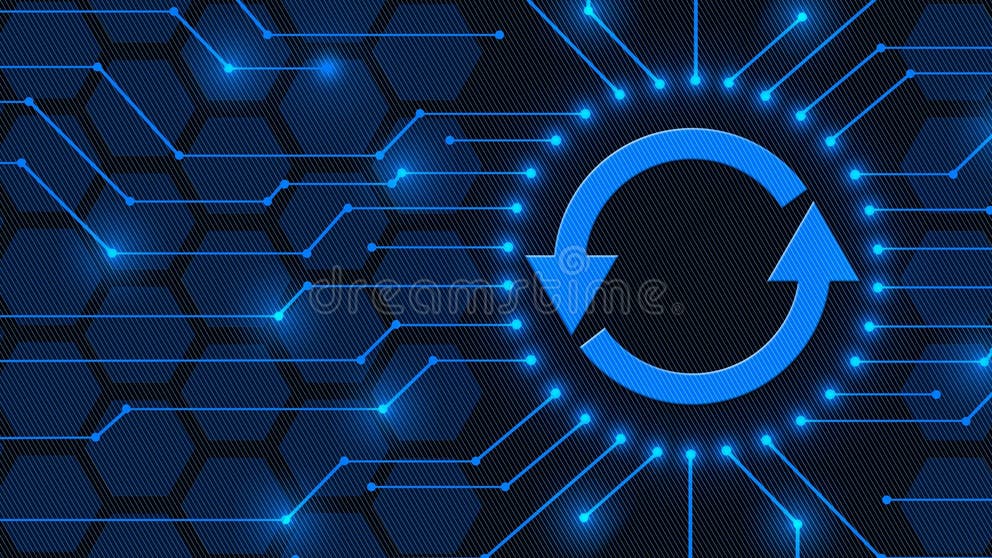 UPDATE Sign between Information Connecting Lines - Abstract Background ...