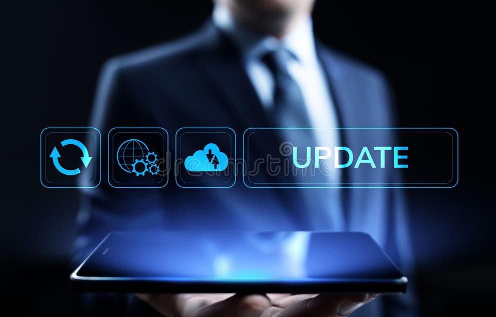 Update Software Application and Hardware Upgrade Technology Concept. Stock Image - Image of ...