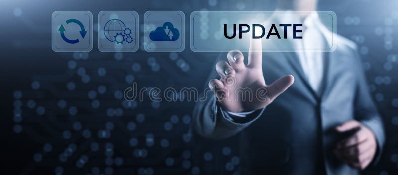 Update Software Application and Hardware Upgrade Technology Concept ...