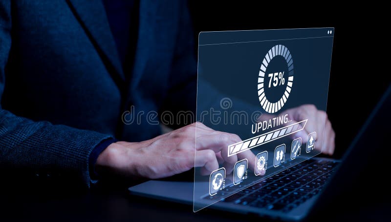 Update Software Application and Hardware Upgrade Technology Concept ... Update Software Application and Hardware Upgrade Technology Concept ...