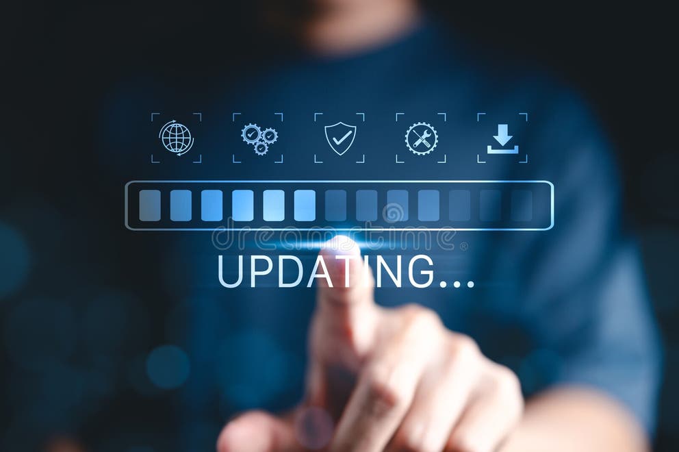 Update Software Application Upgrade Technology Concept. Software Update ...