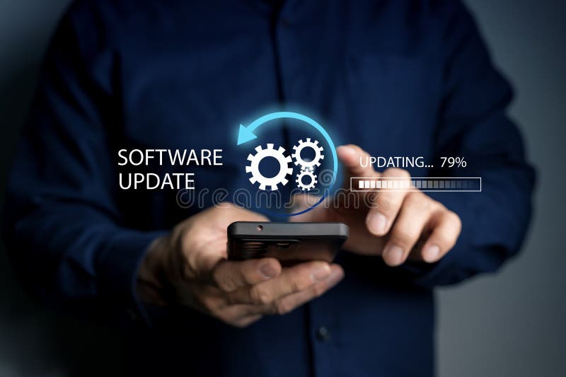 Update Software Application Upgrade Technology Concept. Software Update or Operating System ...