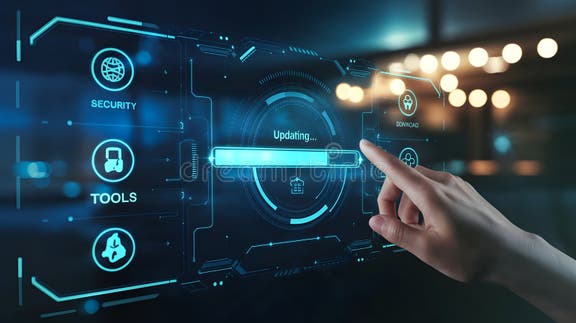 Update Software Application Upgrade Technology Concept. Software Update ...