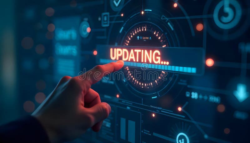 Update Software Application Upgrade Technology Concept. Software Update or Operating System ...