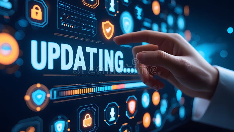 Update Software Application Upgrade Technology Concept Software Update Or Operating System