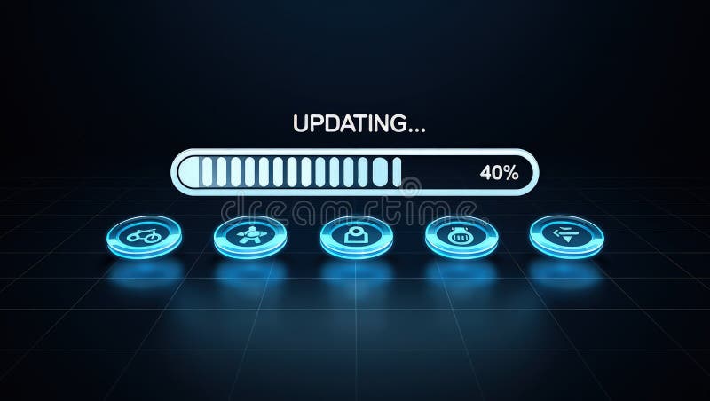 Update Software Application Upgrade Technology Concept Stock Illustration Illustration Of