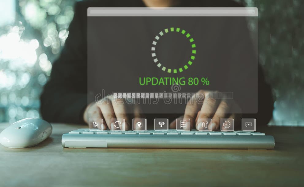 Update Software Application Upgrade Technology Concept. Software Update ...