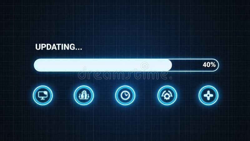 Update Software Application Upgrade Technology Concept. Stock Illustration - Illustration of ...